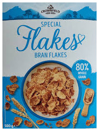 Test e Recensione CROWNFIELD (LIDL) SPECIAL FLAKES BRAN FLAKES ...