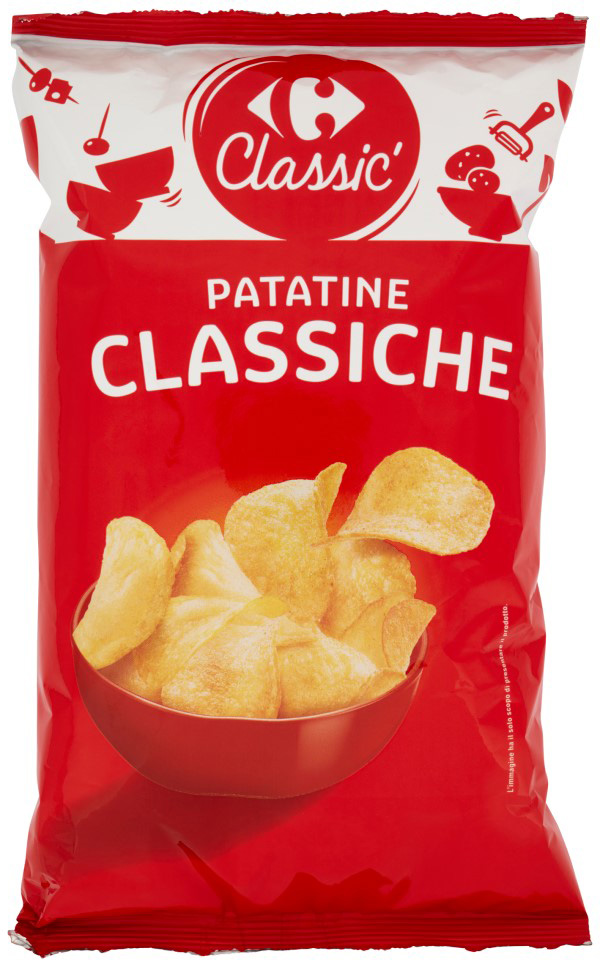 Test e Recensione CARREFOUR CLASSIC PATATINE CLASSICHE | Altroconsumo