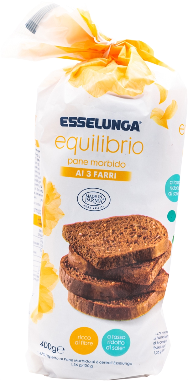 Test e Recensione ESSELUNGA EQUILIBRIO PANE MORBIDO AI 3 FARRI ...