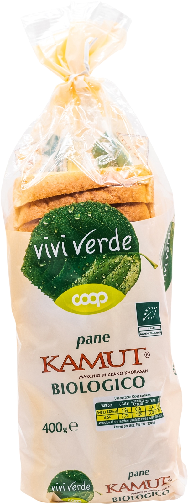 Test e Recensione COOP VIVIVERDE PANE KAMUT BIOLOGICO | Altroconsumo