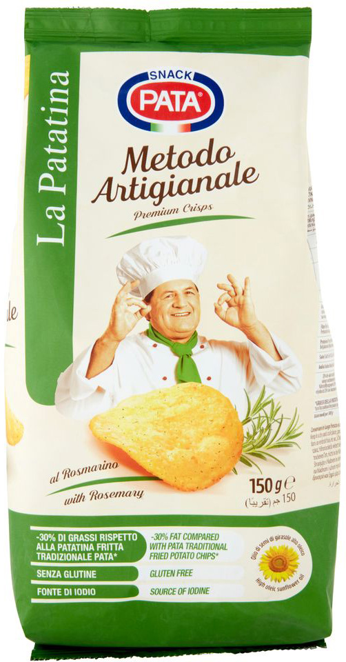 Test e Recensione PATA SNACK PATATINA METODO ARTIGIANALE AL ROSMARINO ...