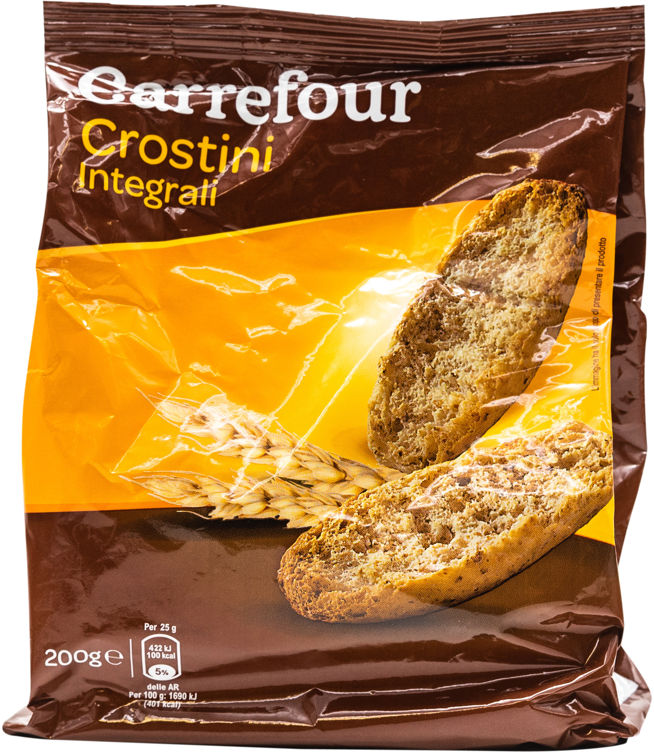Test e Recensione CARREFOUR CROSTINI INTEGRALI | Altroconsumo