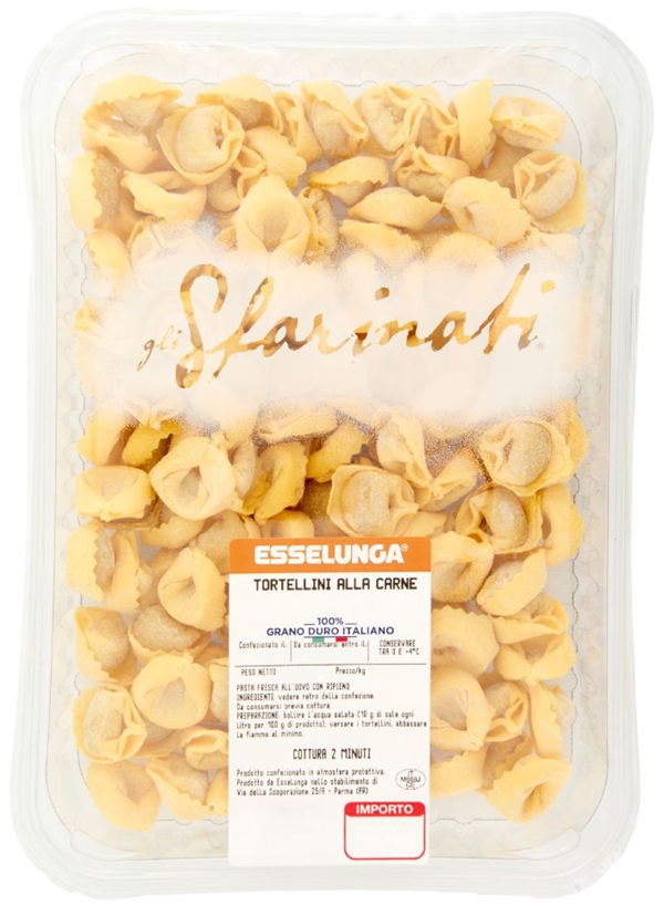 Test e Recensione ESSELUNGA GLI SFARINATI TORTELLINI ALLA CARNE ...